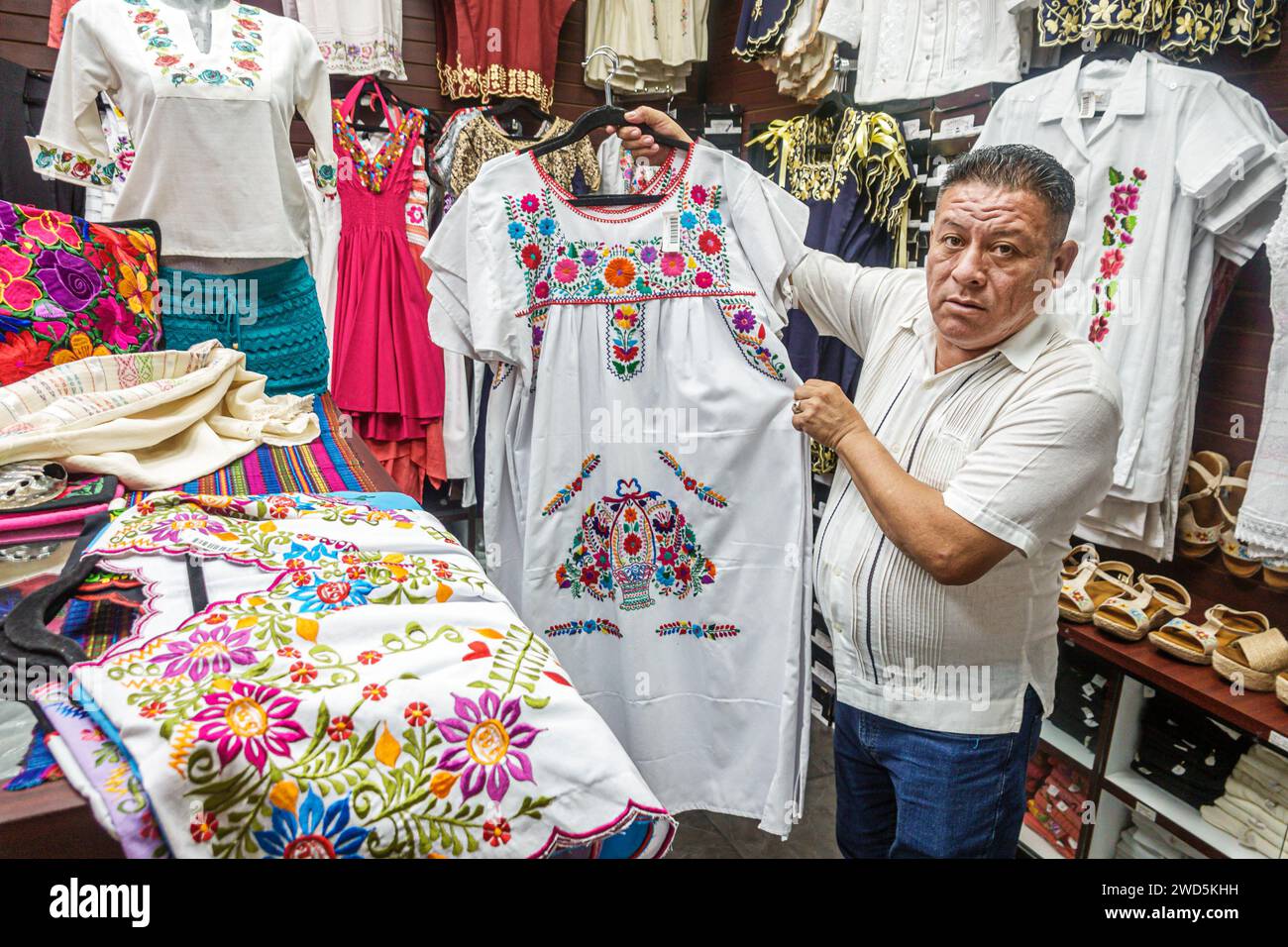 Merida Mexico,centro historico central historic district,huipil dresses ...