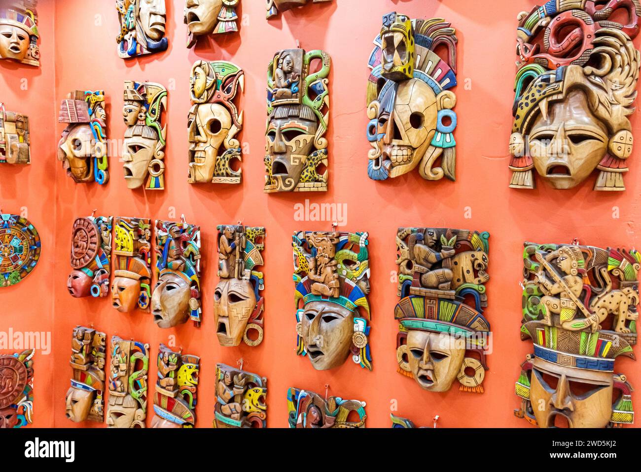 Mayan style ceremonial masks hi-res stock photography and images - Alamy