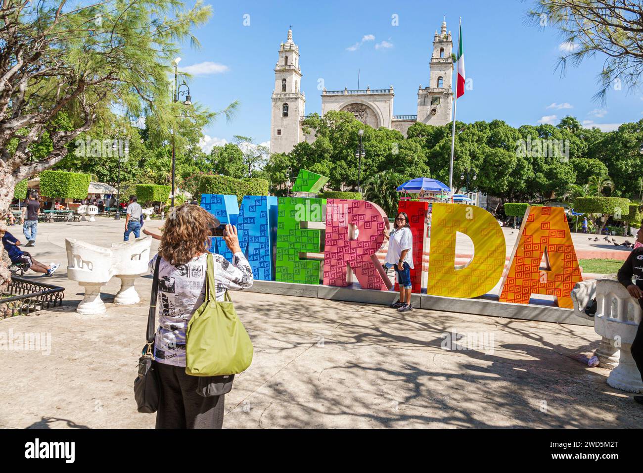 Merida Mexico,centro historico central historic district,Plaza Grande ...