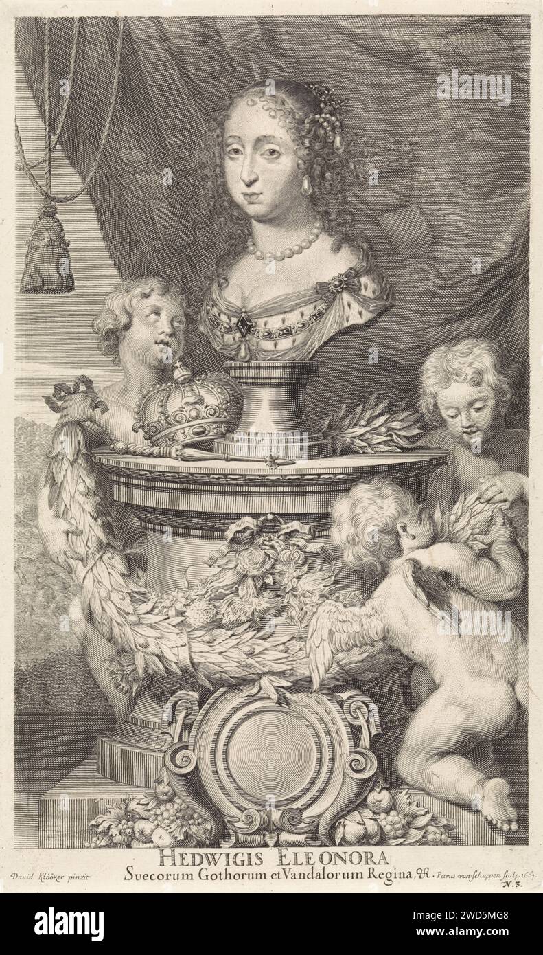 Portrait of Hedwig Eleonora, Queen of Sweden, Pieter van Schuppen ...