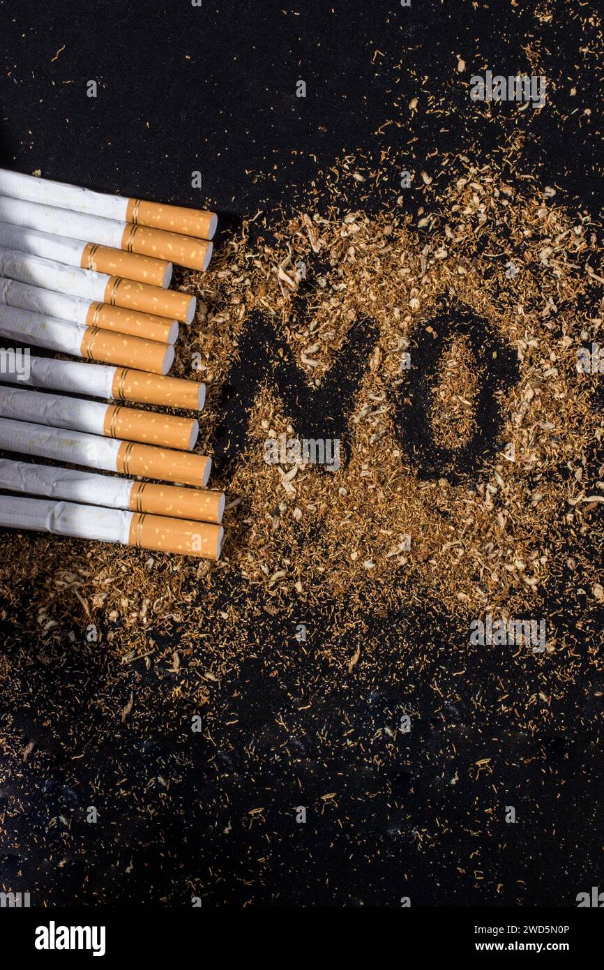 World No Tobacco Day poster for say no smoking concept Stock Photo - Alamy