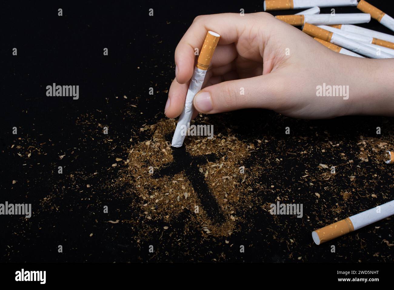 World No Tobacco Day poster for say no smoking concept Stock Photo - Alamy