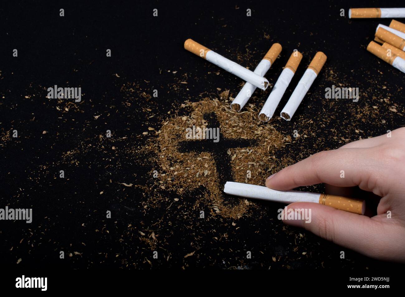 World No Tobacco Day poster for say no smoking concept Stock Photo - Alamy