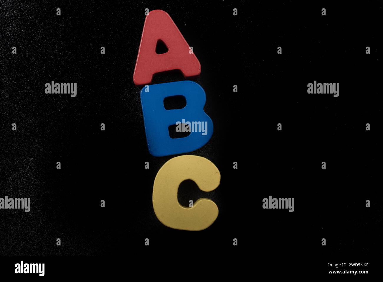 Colorful ABC Letters of Alphabet made of wood Stock Photo - Alamy