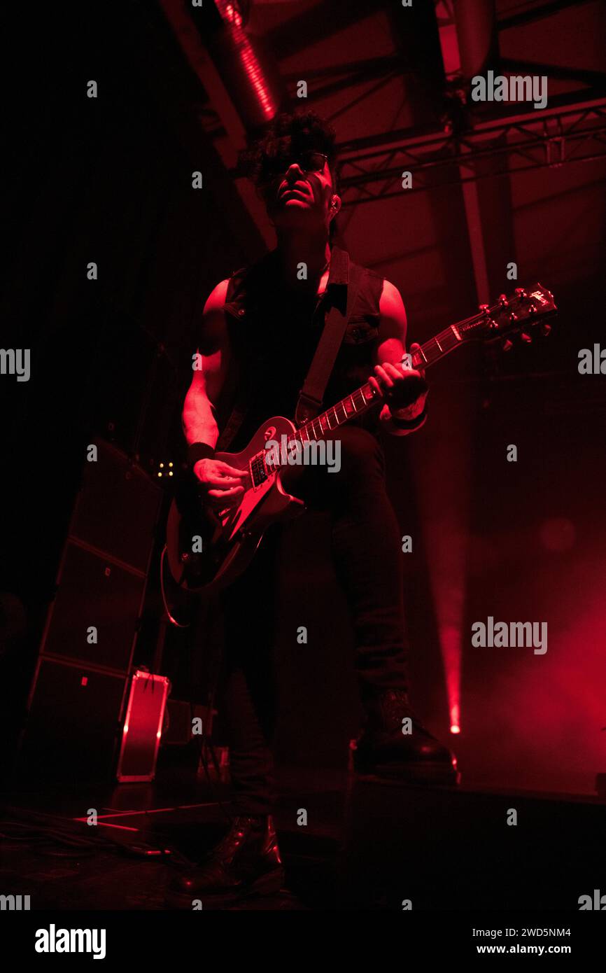British gothic rock band, The Sisters of Mercy, performing live at the ...