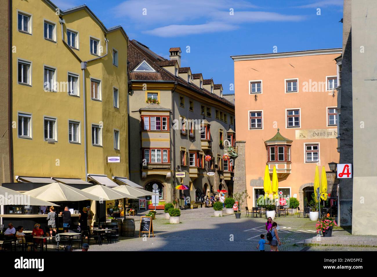 Upper town square, Hall in Tyrol, Inntal, Tyrol, Austria Stock Photo ...