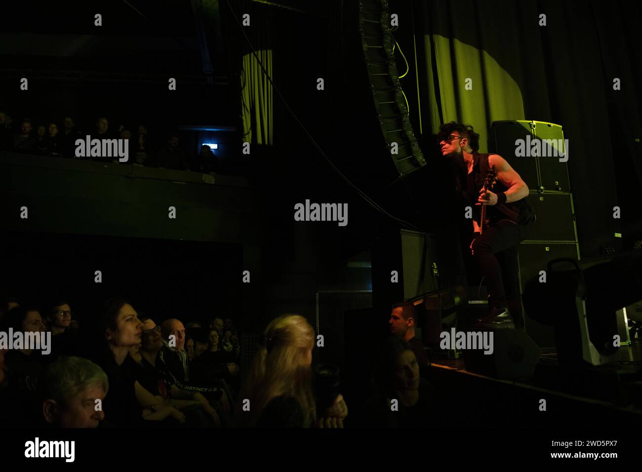 British gothic rock band, The Sisters of Mercy, performing live at the ...