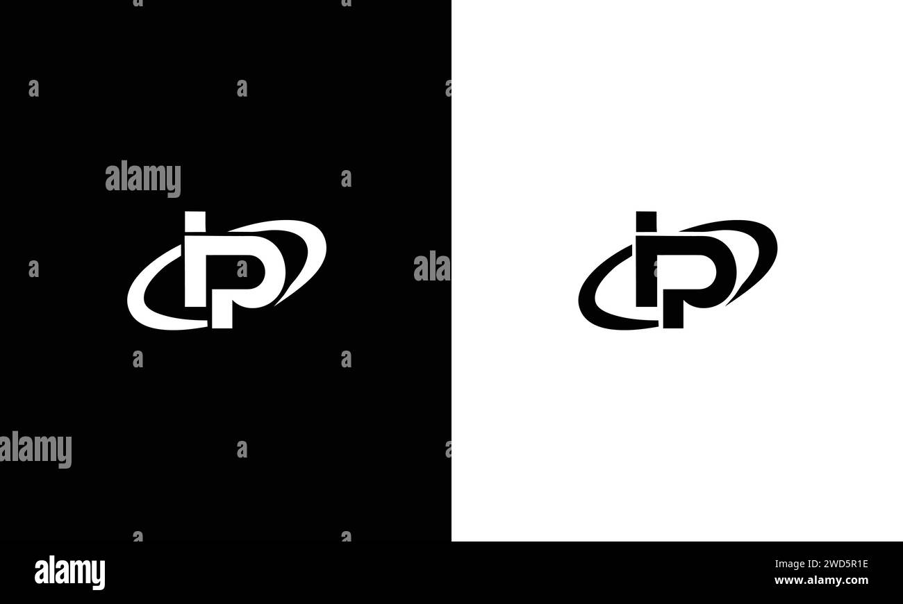 letter ip for logo company design template Stock Vector Image & Art - Alamy