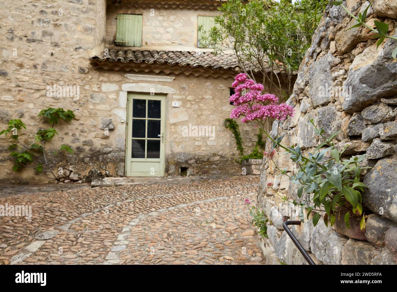 Red valerian roof hi-res stock photography and images - Alamy