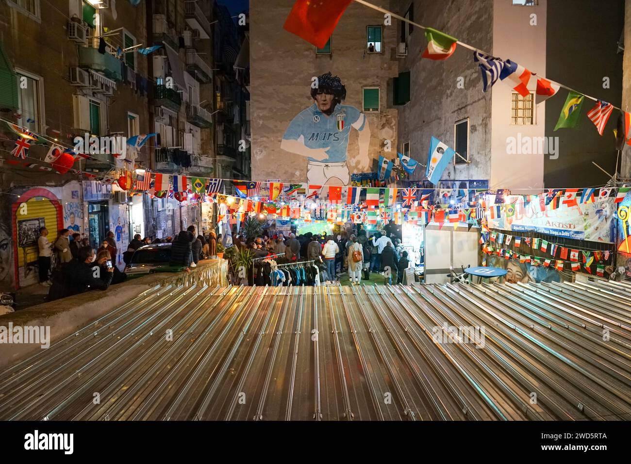 spanish quarter, devotion to Maradona in Naples-iItaly Stock Photo - Alamy