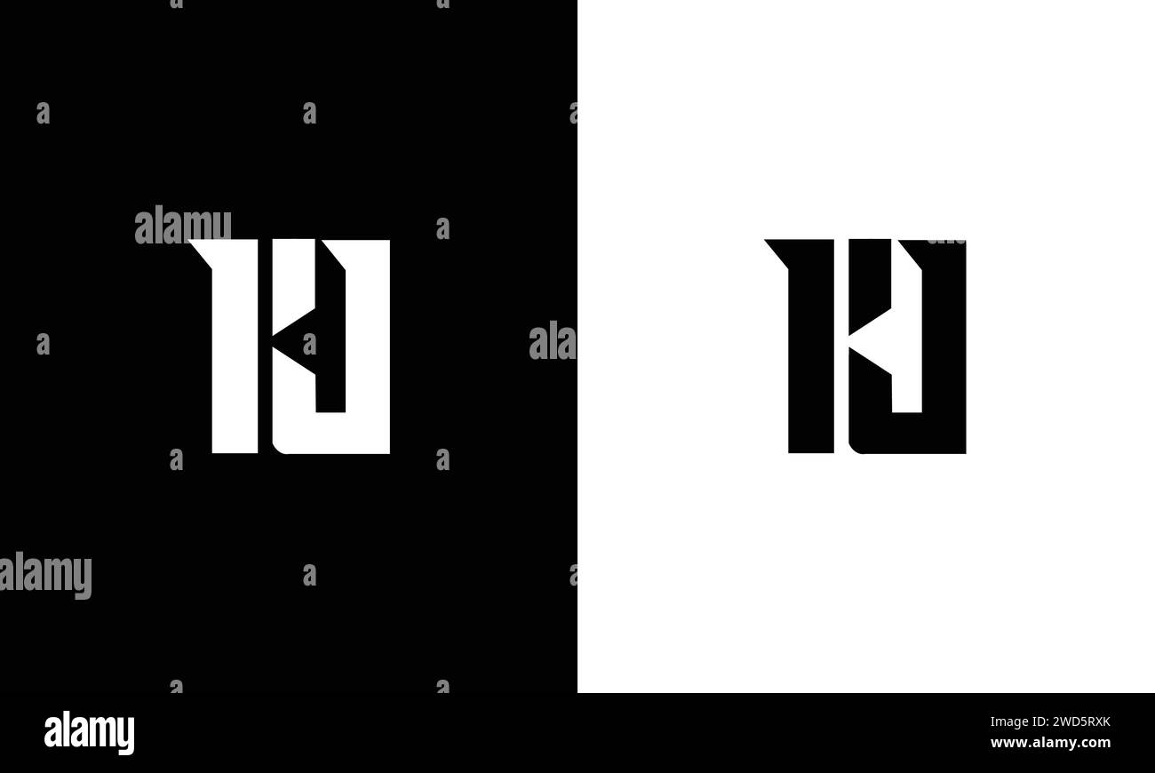 Letter KJ minimal monogram logo Stock Vector Image & Art - Alamy