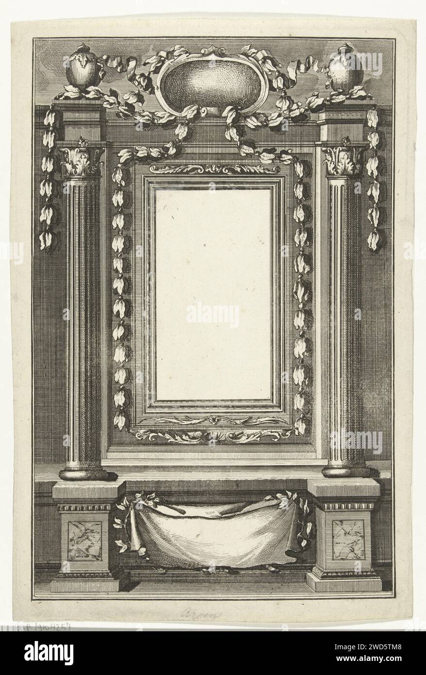 Frame, Gaspar Bouttats, 1650 - 1695 print Frame of a rectangular ...