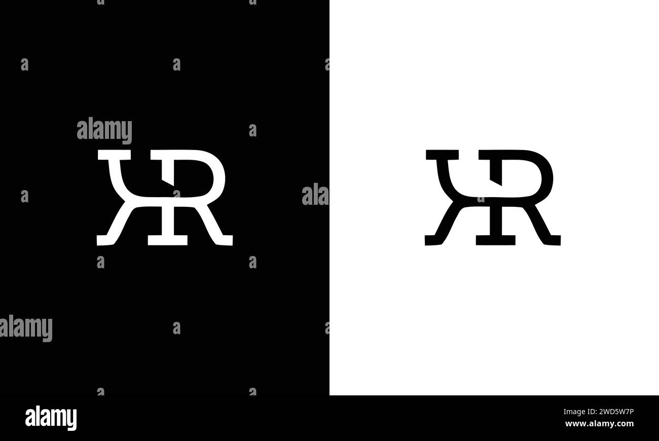 Minimalist Letter KR Logo Design , Editable in Vector Format in Black ...
