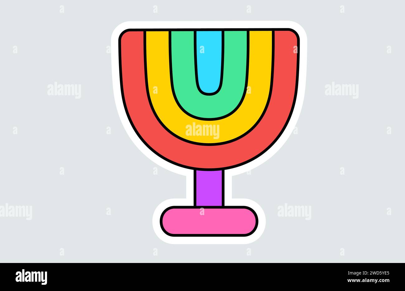 Wine bar Stickers Pack. Colorful fun stickers for wine brand, alcohol ...