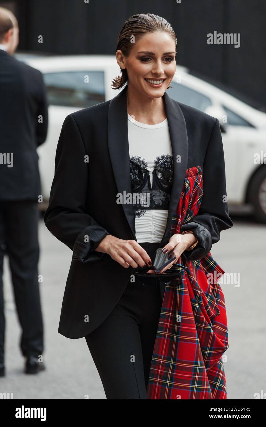 Olivia Palermo outside Antonio Marras show during Milan Fashion Week ...