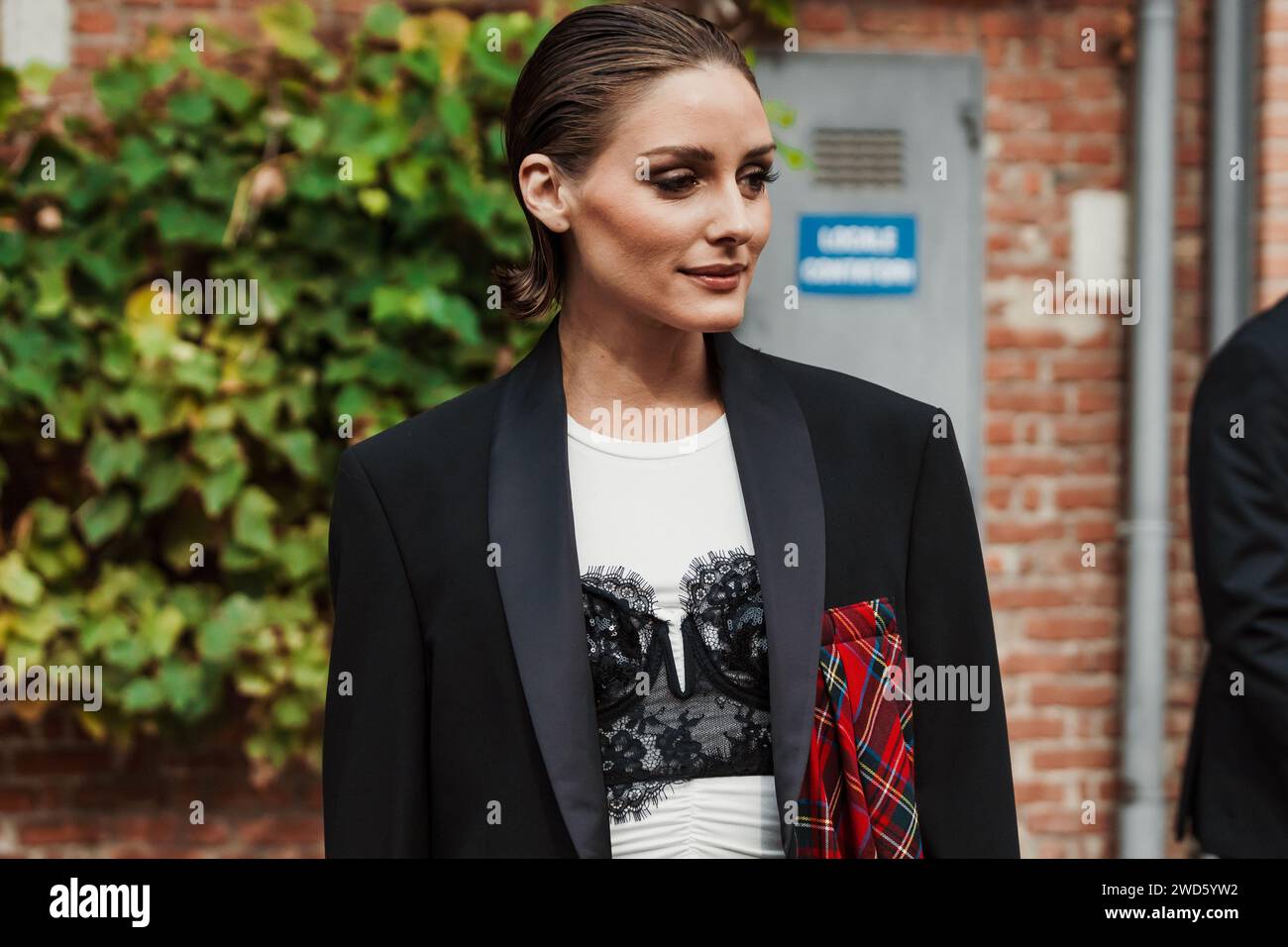 Olivia Palermo outside Antonio Marras show during Milan Fashion Week ...