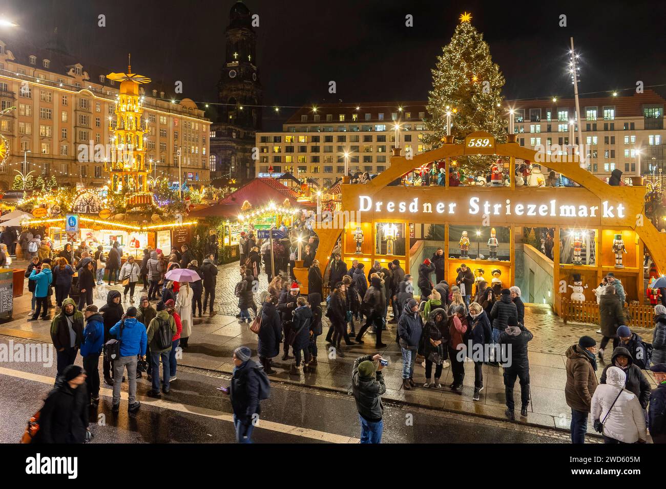 The Dresden Striezelmarkt is a Christmas market in Dresden. It has been ...