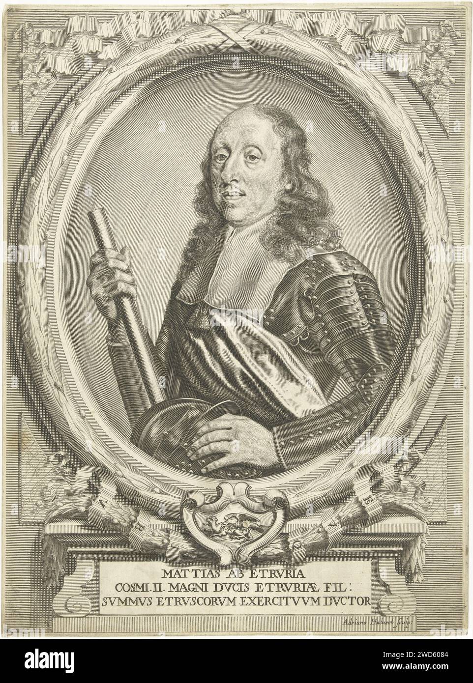 Portrait of Mattias de Medici, Adriaen Haelwegh, c. 1647 - c. 1696 ...