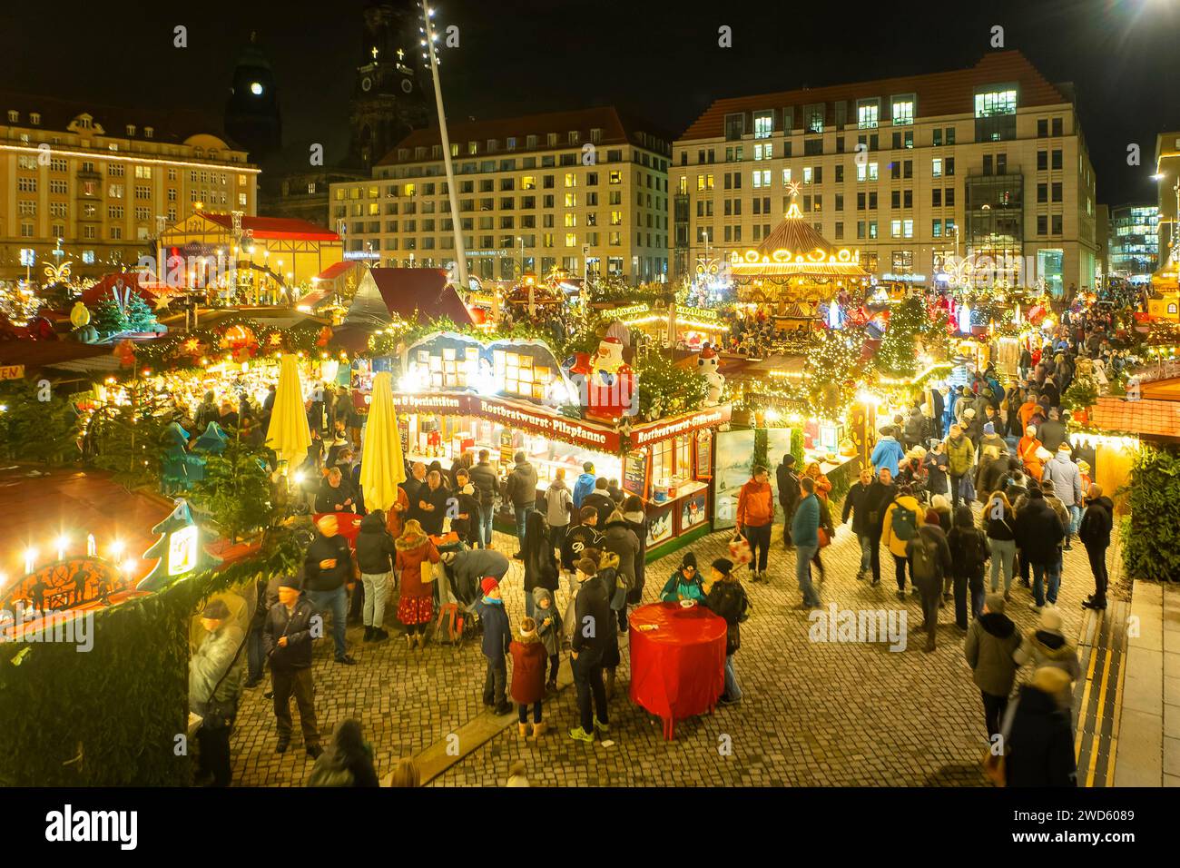 The Dresden Striezelmarkt is a Christmas market in Dresden. It has been ...