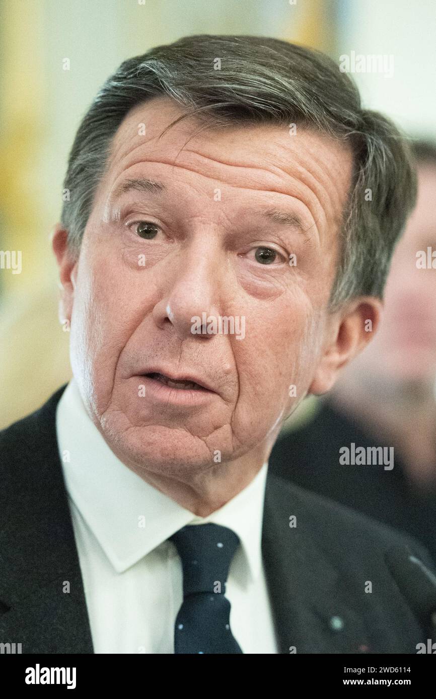Paris, France. 18th Jan, 2024. Gilles Pelisson attending the Ceremony ...
