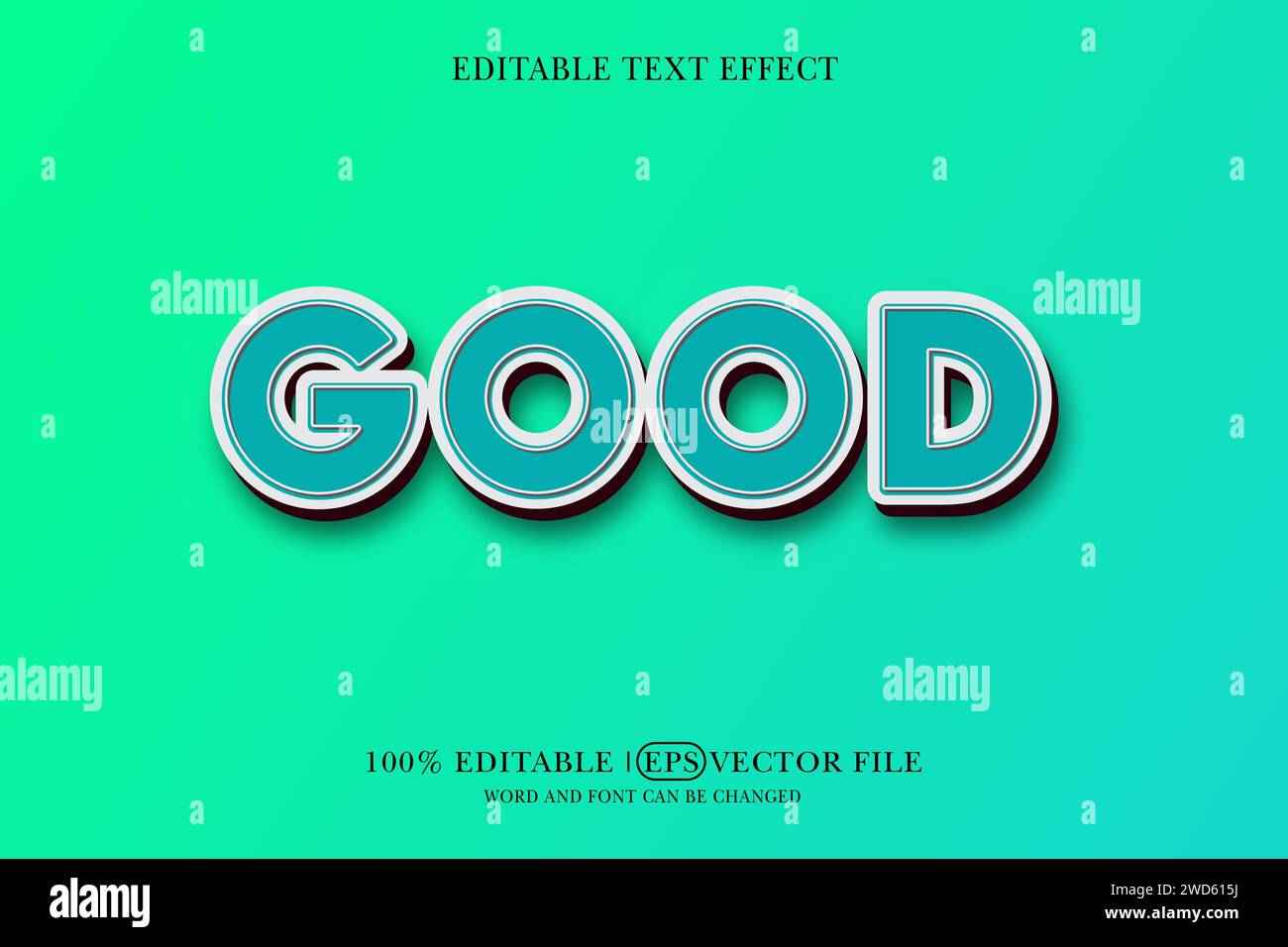 Text style effect that can be edited Good theme for text style Stock ...