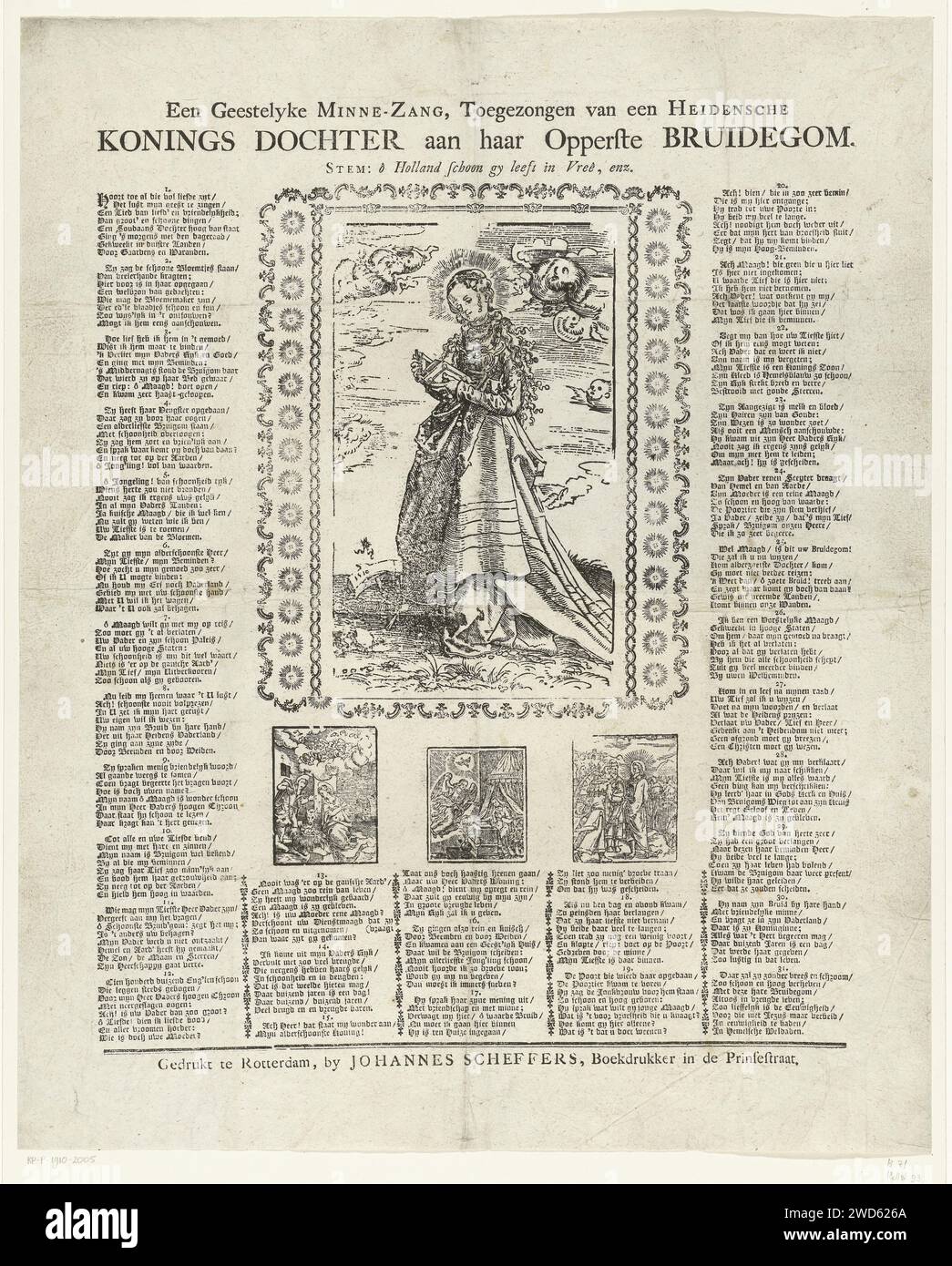 Pamphlet with Catharina van Alexandria and text, Lucas Cranach (I), 1788 - 1820 print Pamphlet ...