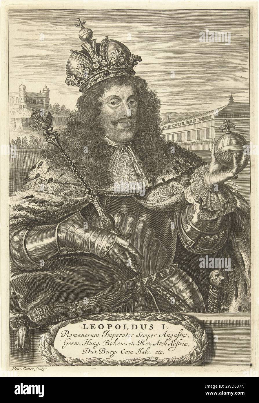 Portrait of Emperor Leopold I, Hendrik Causé, in or after 1658 - 1699 ...