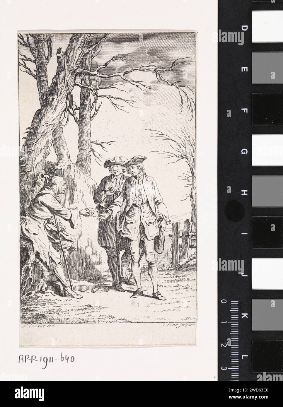 Bedaar gives envelope to Thomas Jones, Jan Punt, after Hubert François ...