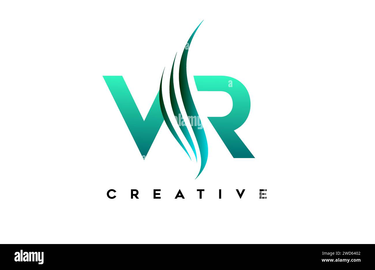 VR vr alphabet letter logo design idea concept for business or personal ...