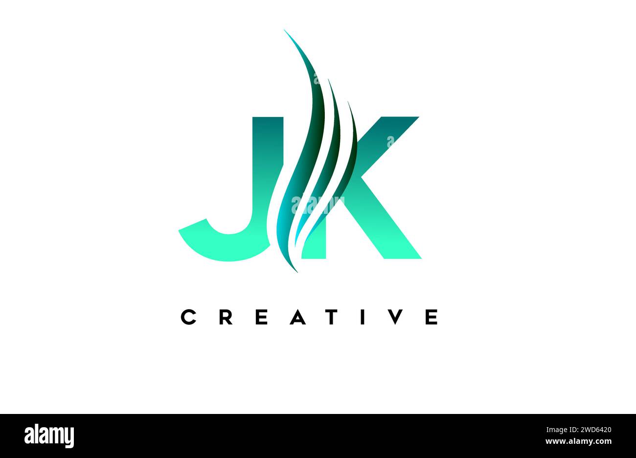 JK jk alphabet letter logo design idea concept for business or personal ...