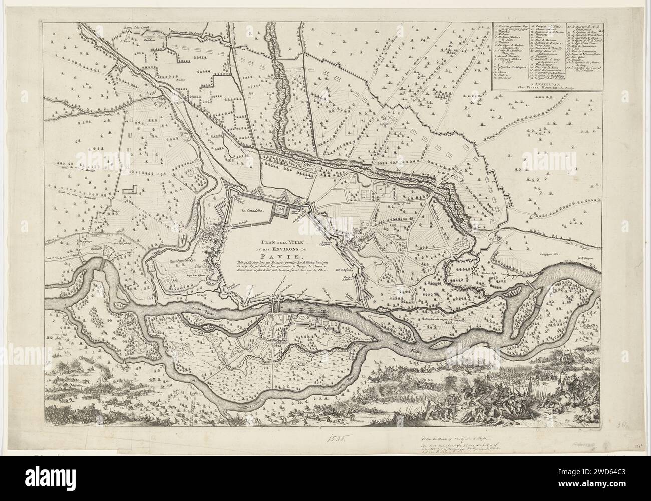 Map of Pavia, Romeyn de Hooghe (attributed to), after Romeyn de Hooghe ...