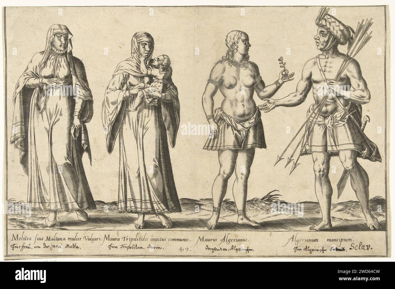 Clothing from Mediterranean peoples around 1580, Abraham de Bruyn, 1581 ...