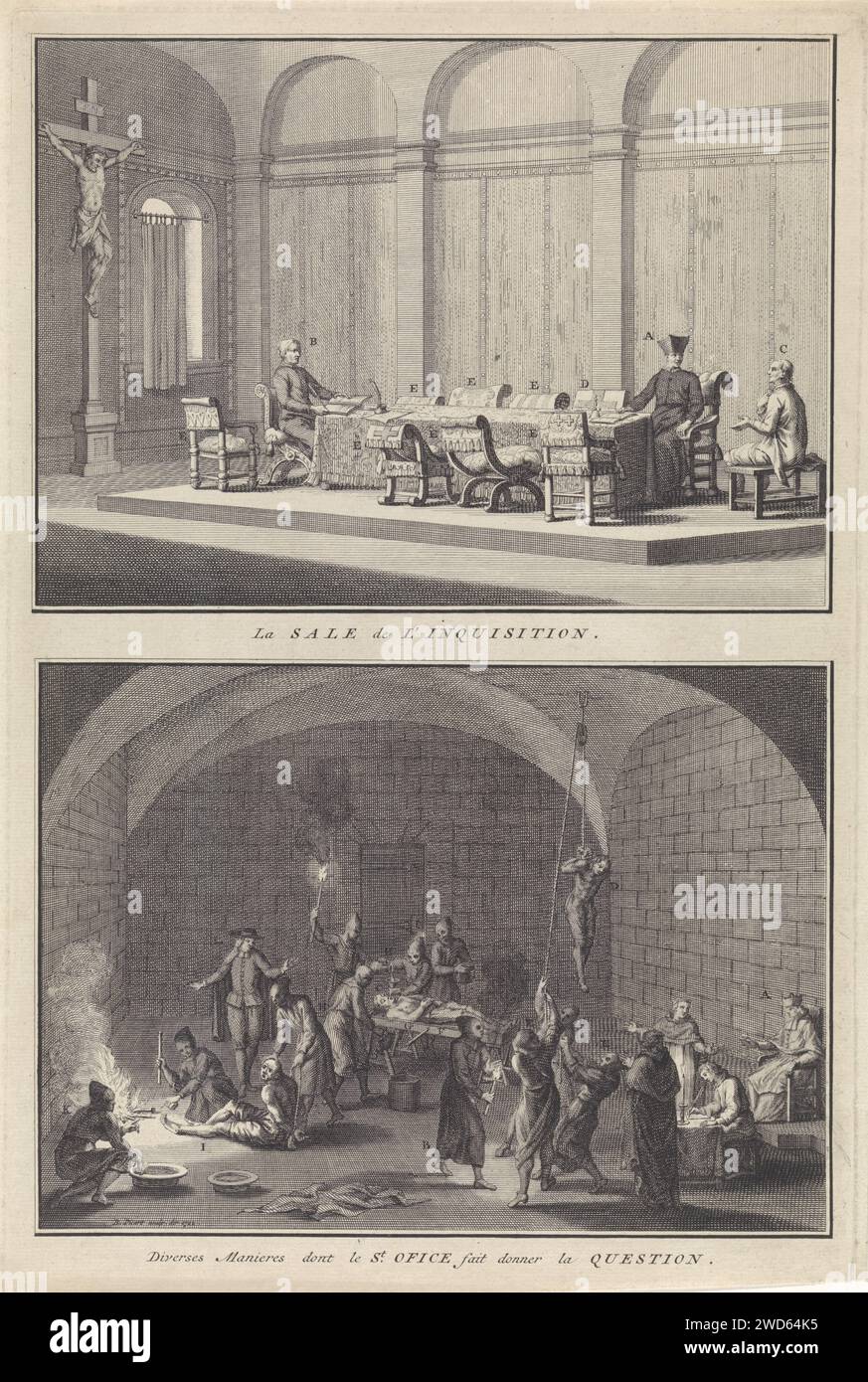 Room of the Inquisition / Torture of the Inquisition, Bernard Picart ...