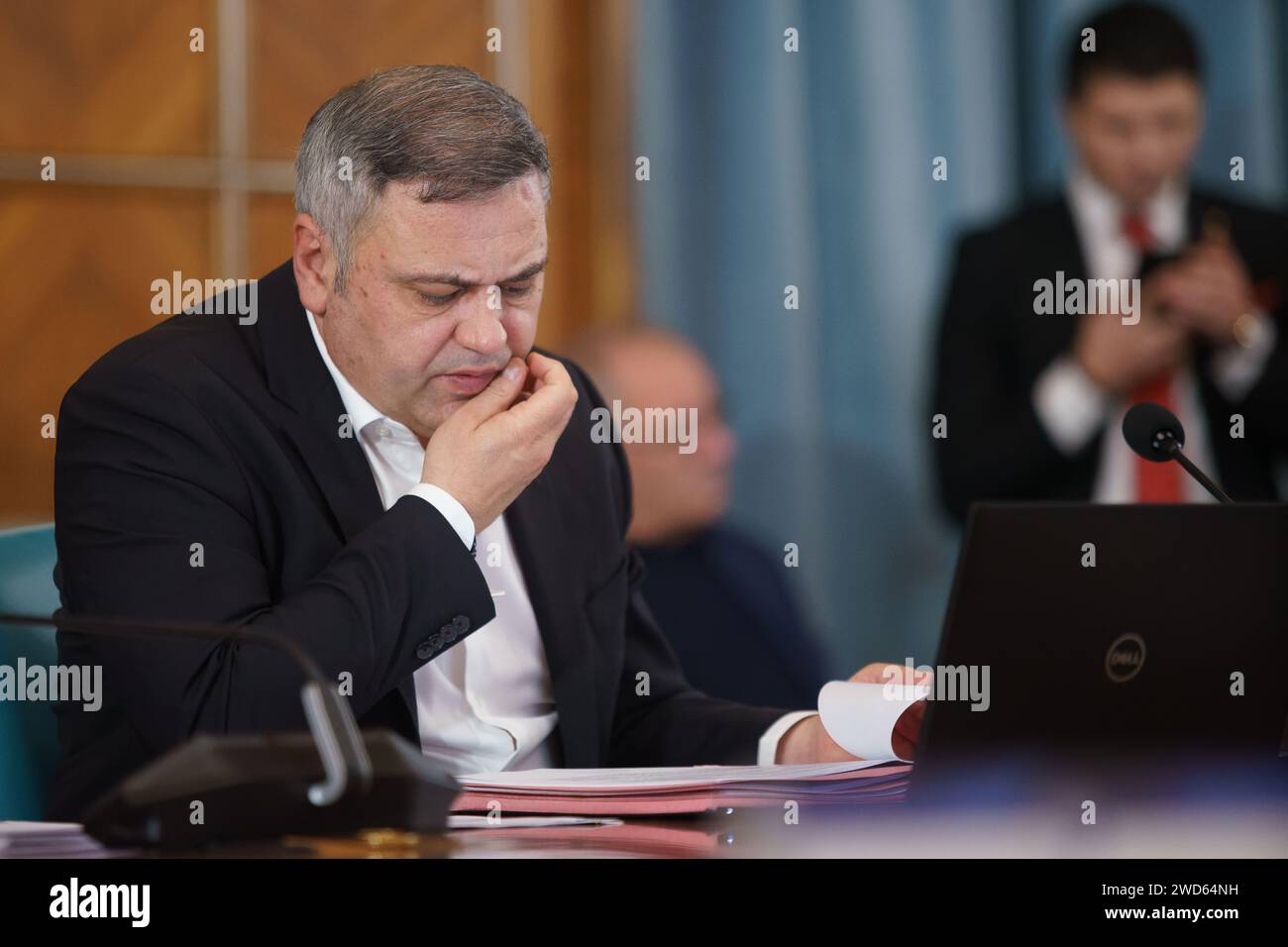 Bucharest, Romania - 18th January, 2024: Florin Ionut Barbu, Romanian ...