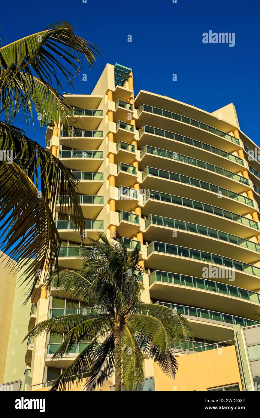 Contemporary mid-rise residential condominium building in downtown ...