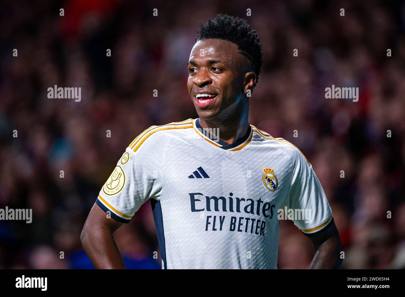 Madrid, Madrid, Spain. 18th Jan, 2024. Vinicius Junior of Real Madrid ...