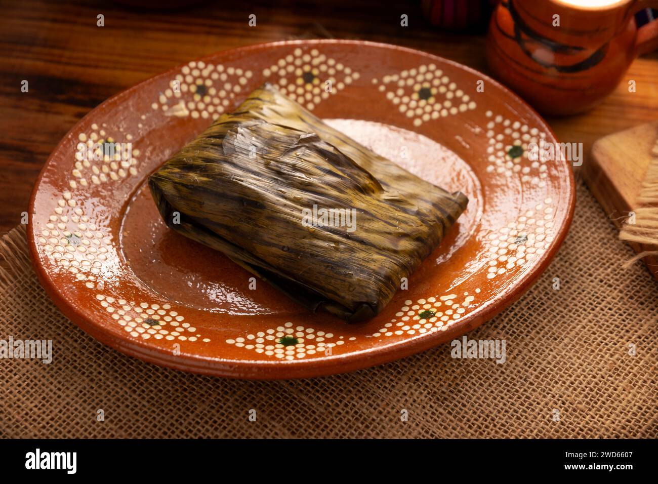 Oaxacan Tamale. Prehispanic dish typical of Mexico and some Latin ...