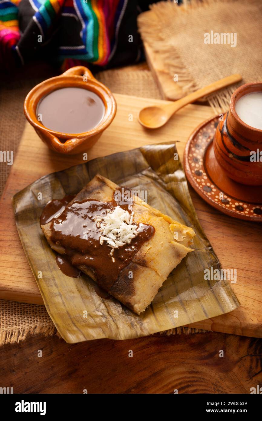 Oaxacan Tamales. Prehispanic dish typical of Mexico and some Latin ...