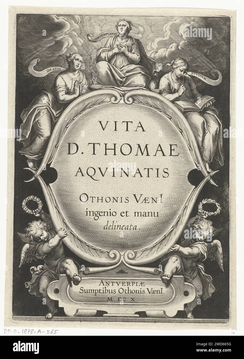 Title print for: Otto van Veen, Vita D. Thomae Aqvinatis, Antwerp, 1610 ...