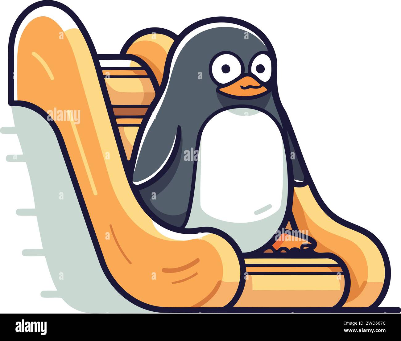 Penguin slide Cut Out Stock Images & Pictures - Alamy