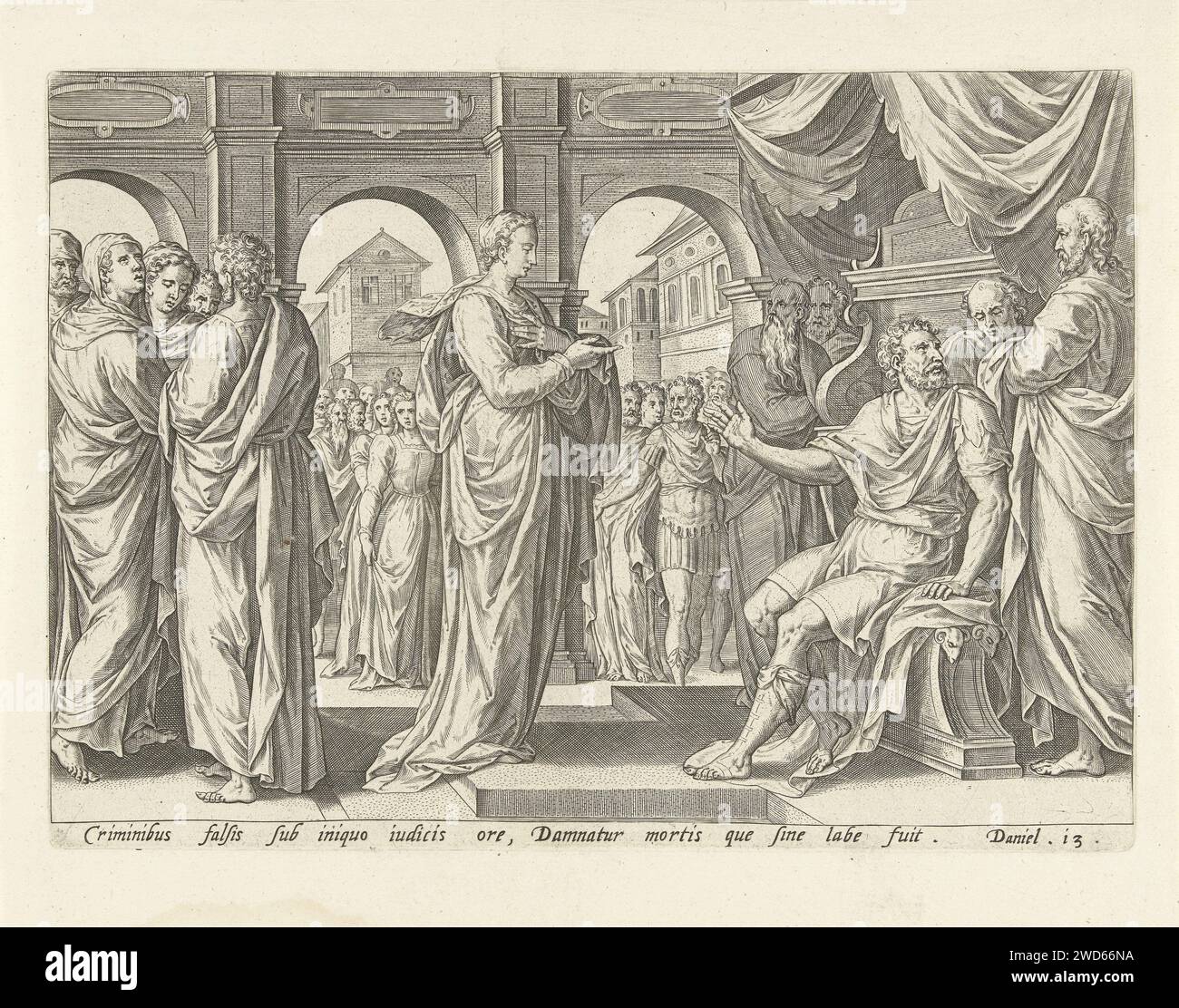Susanna for the judges, Hans Collaert (I), After Maerten de Vos, 1579 ...