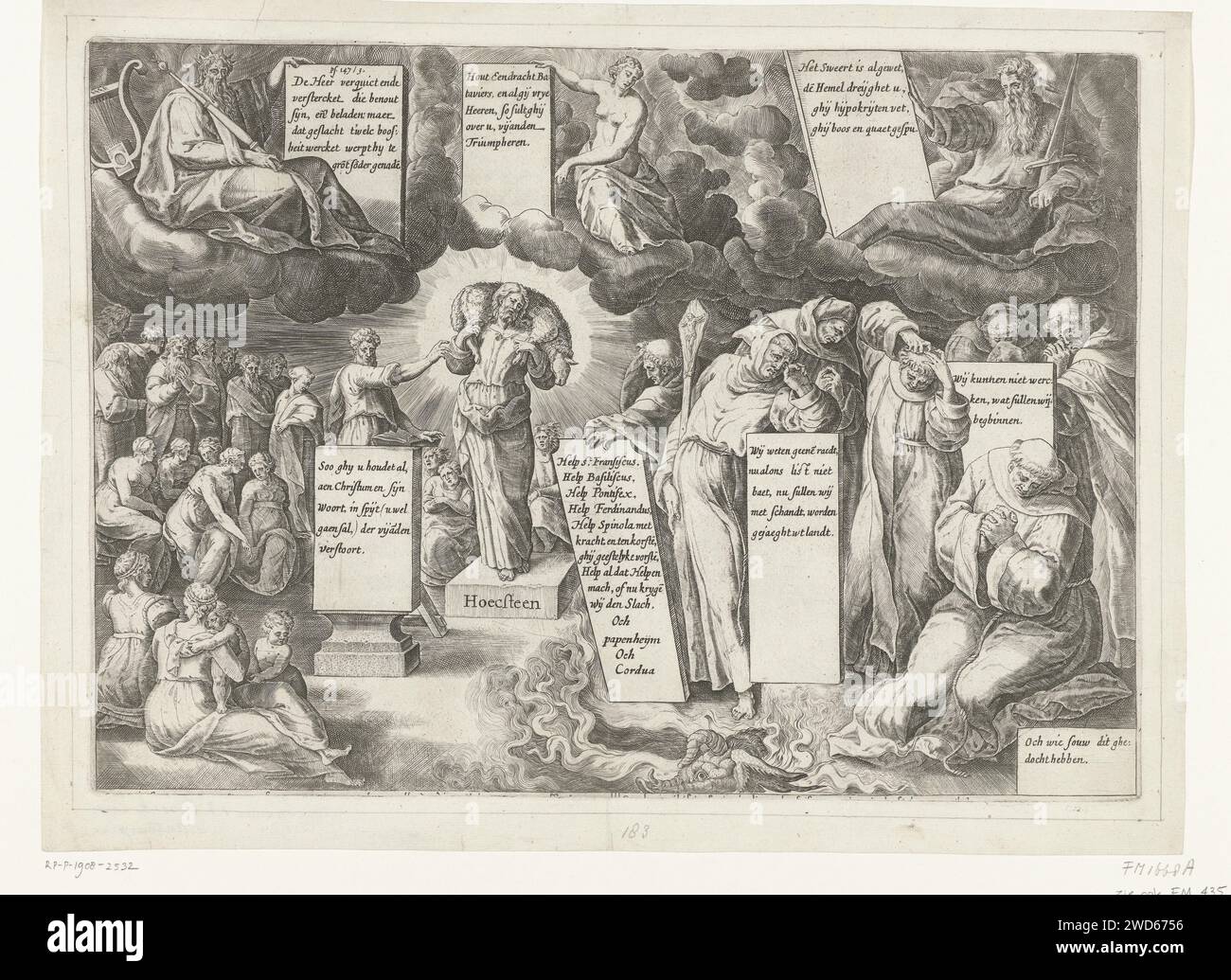 Cartoon on the Catholics after their losses in 1627 and 1629, Anonymous ...