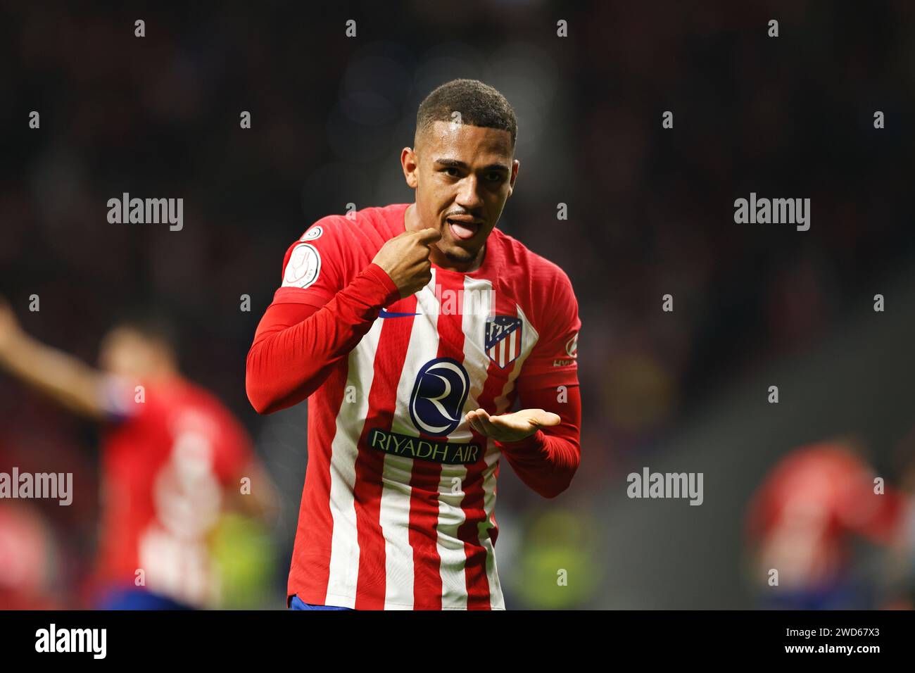 Madrid, Spain. 18th Jan, 2024. Samuel Lino (Atletico) Football/Soccer ...