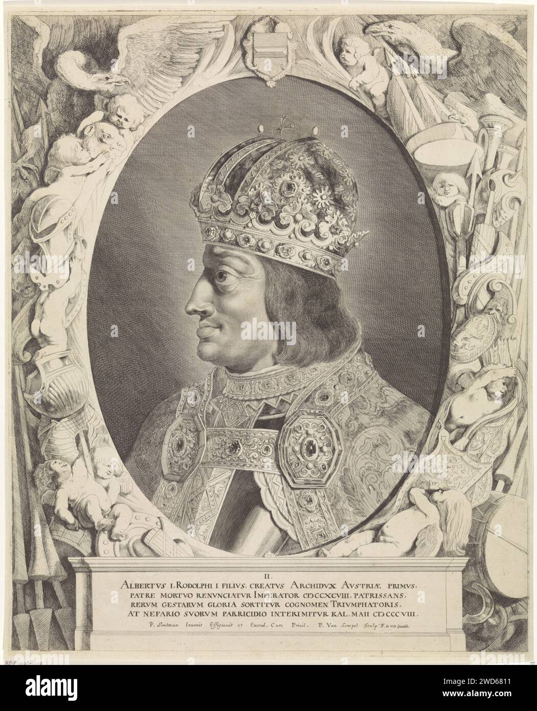 Portrait of Albrecht I of Habsburg (Roman-Germans Koning), Pieter van ...