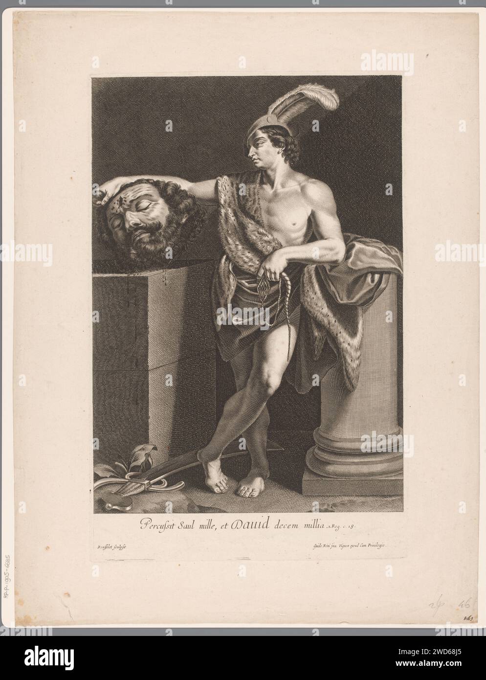 David with the head of Goliath, Gilles Rousselet, After Guido Reni ...