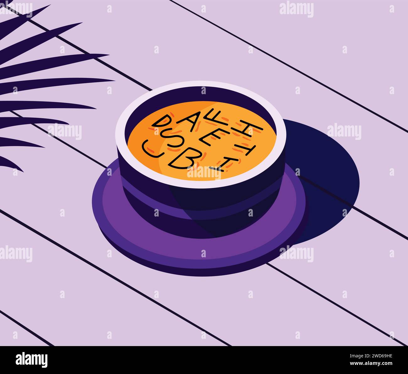 Alphabets drowning in soup illustration, Alphabet soup Agencies Stock ...