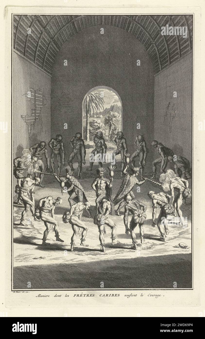Ceremony with the ear -pawn population of the Caribbean, Bernard Picart ...