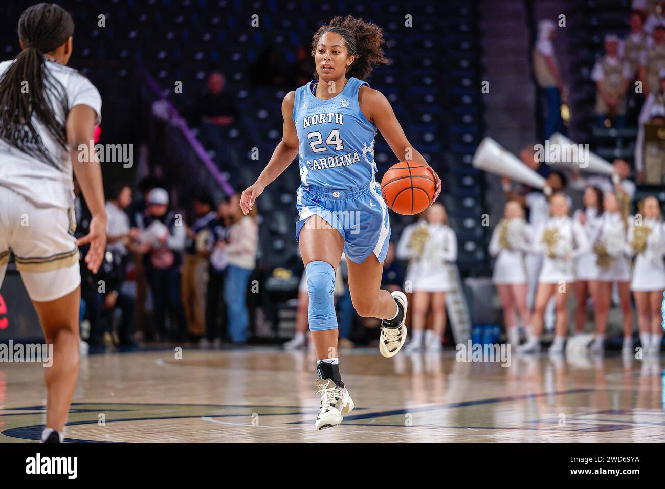 Atlanta, Georgia. 18th Jan, 2024. North Carolina's Indya Nivar (24) in ...