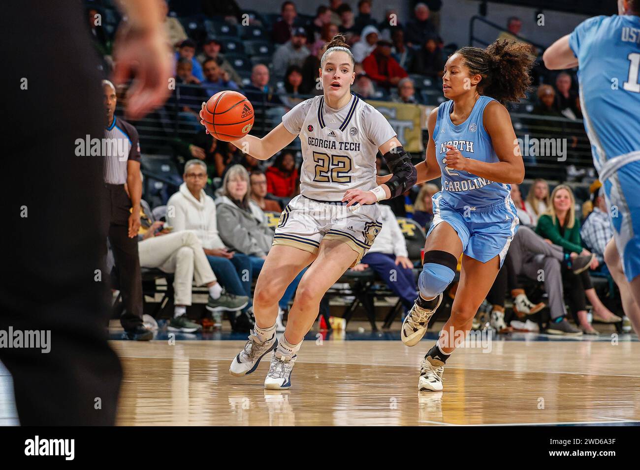 Atlanta, Georgia. 18th Jan, 2024. Georgia Tech's Ines Noguero (22 ...
