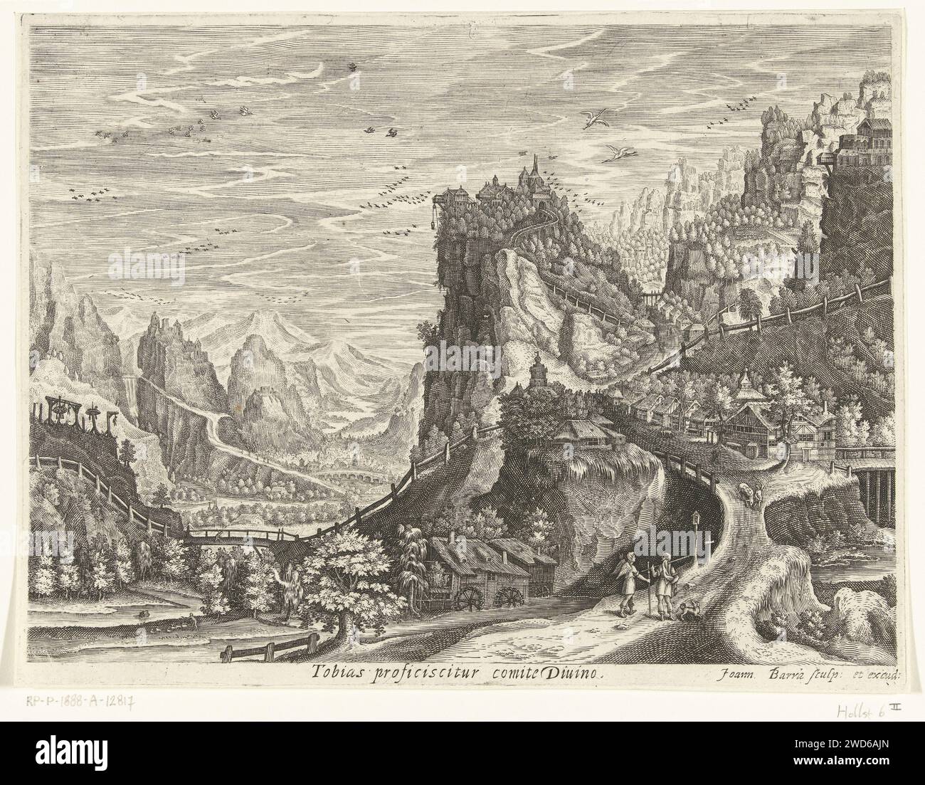 Landscape with Tobias and Archangel Rafaël on the road, Johan Barra ...